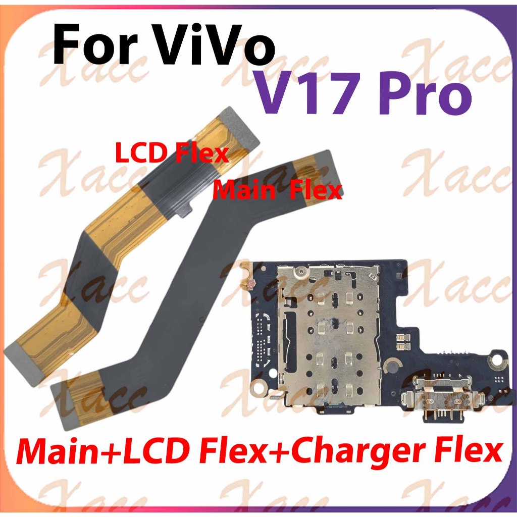 For Vivo V17 Pro 1909 1910 Charging Port Flex Cable USB Dock Connector ...