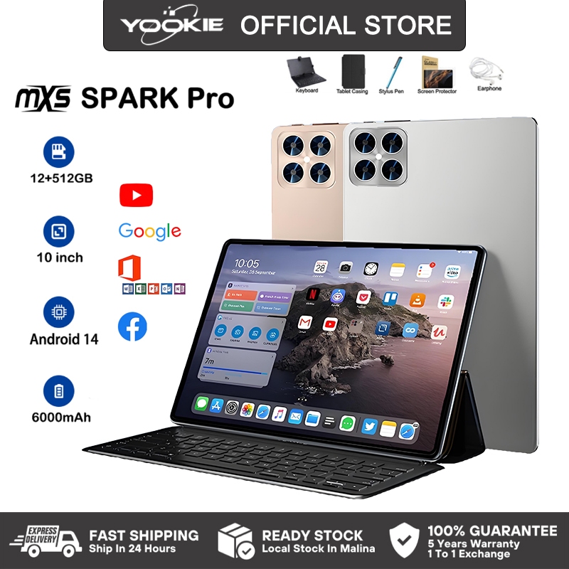 Original Spark Pro MXS Tablet 12+512GB storage 6000mAh Dual sim with ...