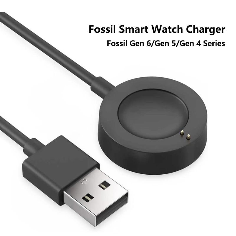 For Fossil Magnetic Charger Cable for Fossil Smart Watch Gen 4/5/6 ...