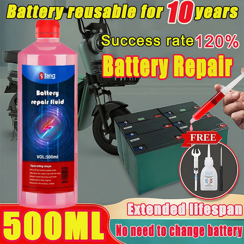 Extended use for ten years battery fluid repair 500ML battery repair ...