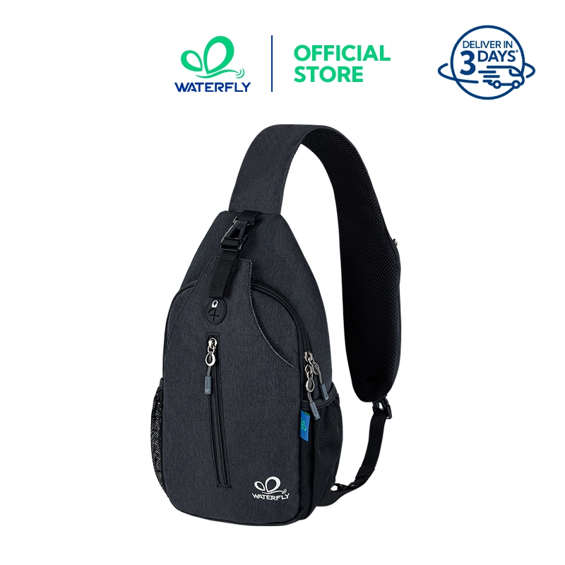 WATERFLY Waterproof Sling Bag for Men Women | Crossbody Chest Bag Anti ...