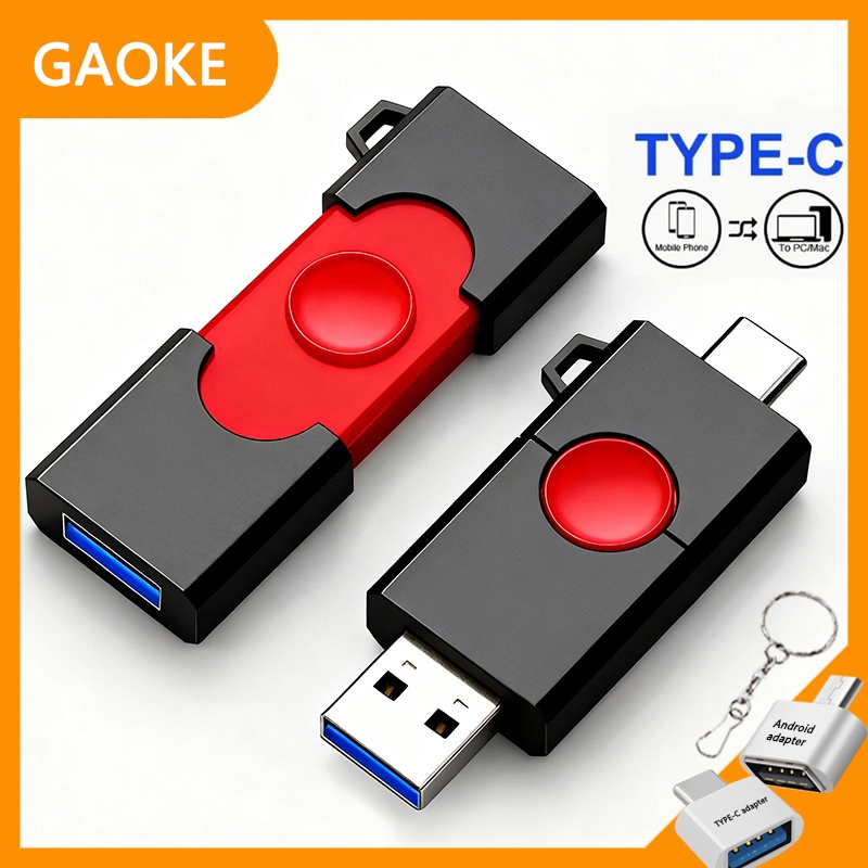 New Portable Flash Memory Driver, TYPE-C Two-in-One Pen Driver 32GB ...