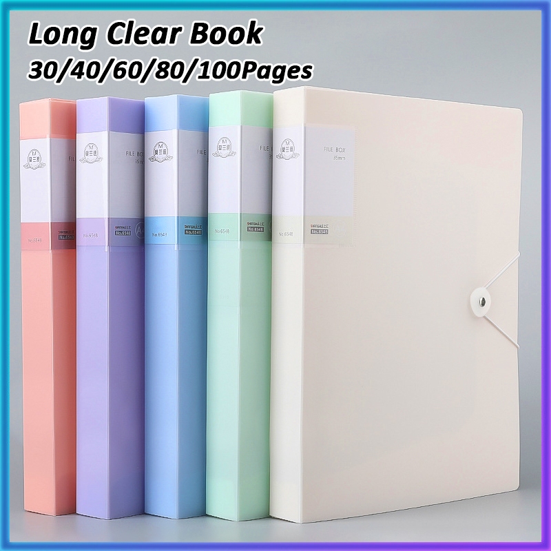 Clear Book Long Document Organizer Expanding Folde File Organizer ...