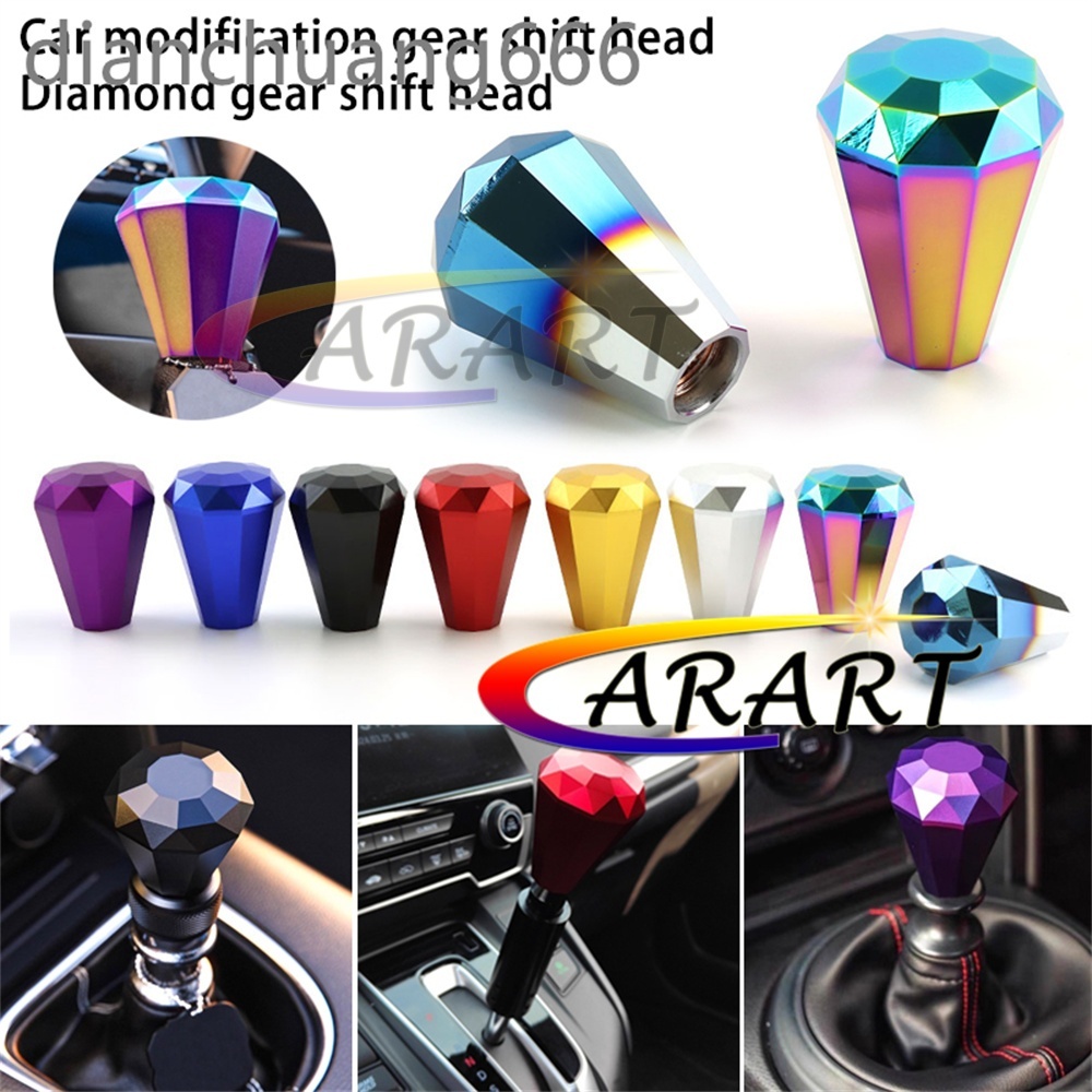 Burnt Blue Diamond shape aluminum alloy manual modified shift operating ...