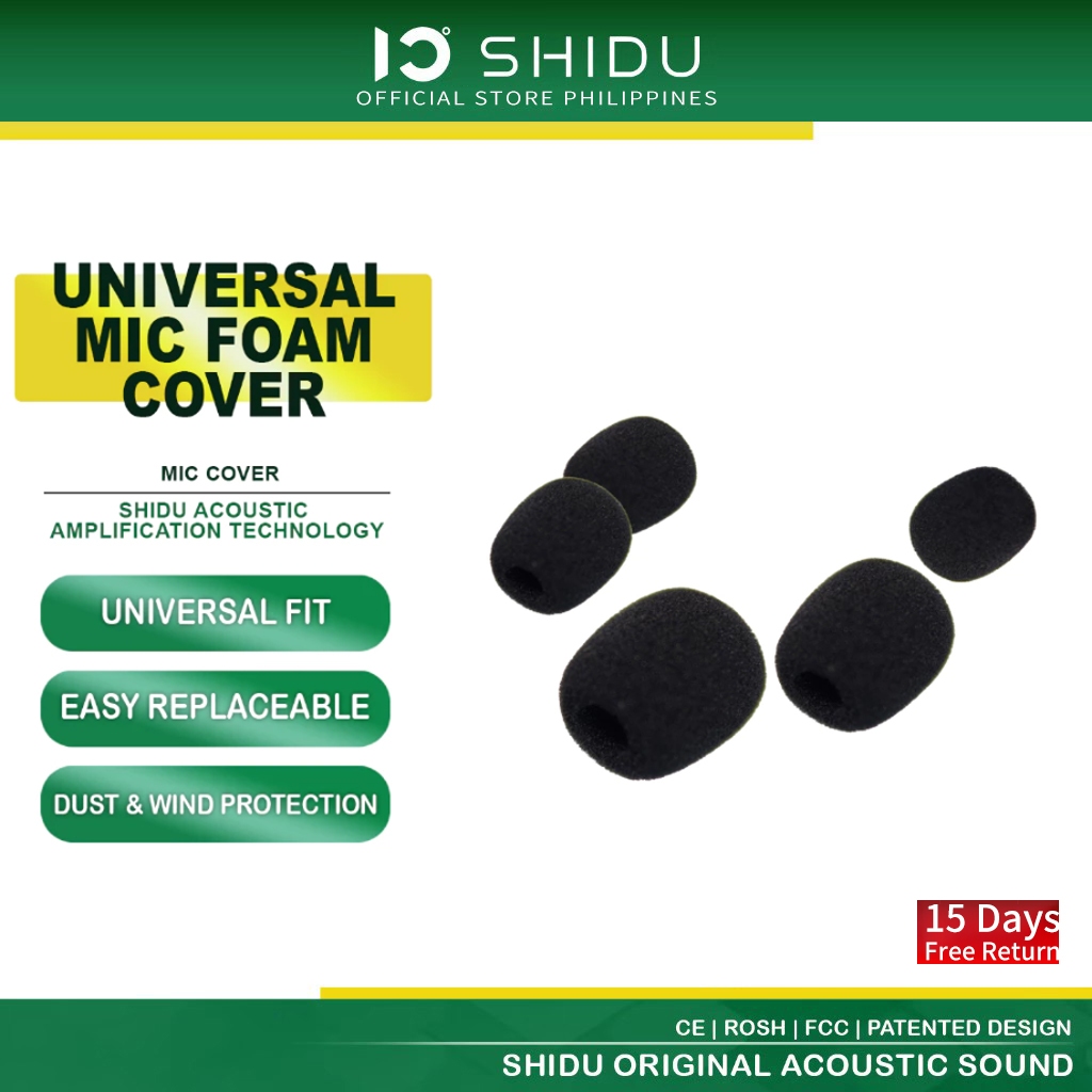 SHIDU (3PCS) Microphone Cover Microphone Cotton Protection Microphone ...