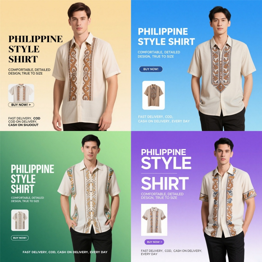 Barong Tagalog For Men Shirts 2025 Modern Barong For Men Modern ...
