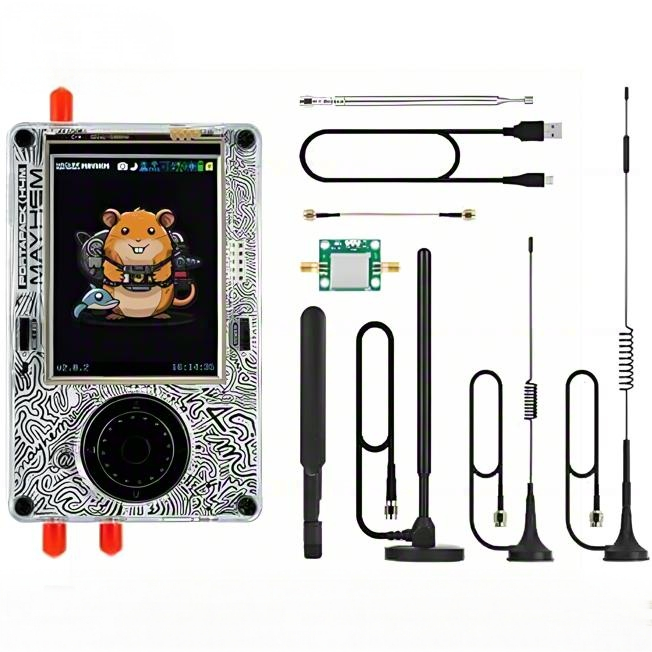 PortaPack H4M + HackRF All-in-one Kit with Antennas,3.2 Inch TFT 1MHz ...