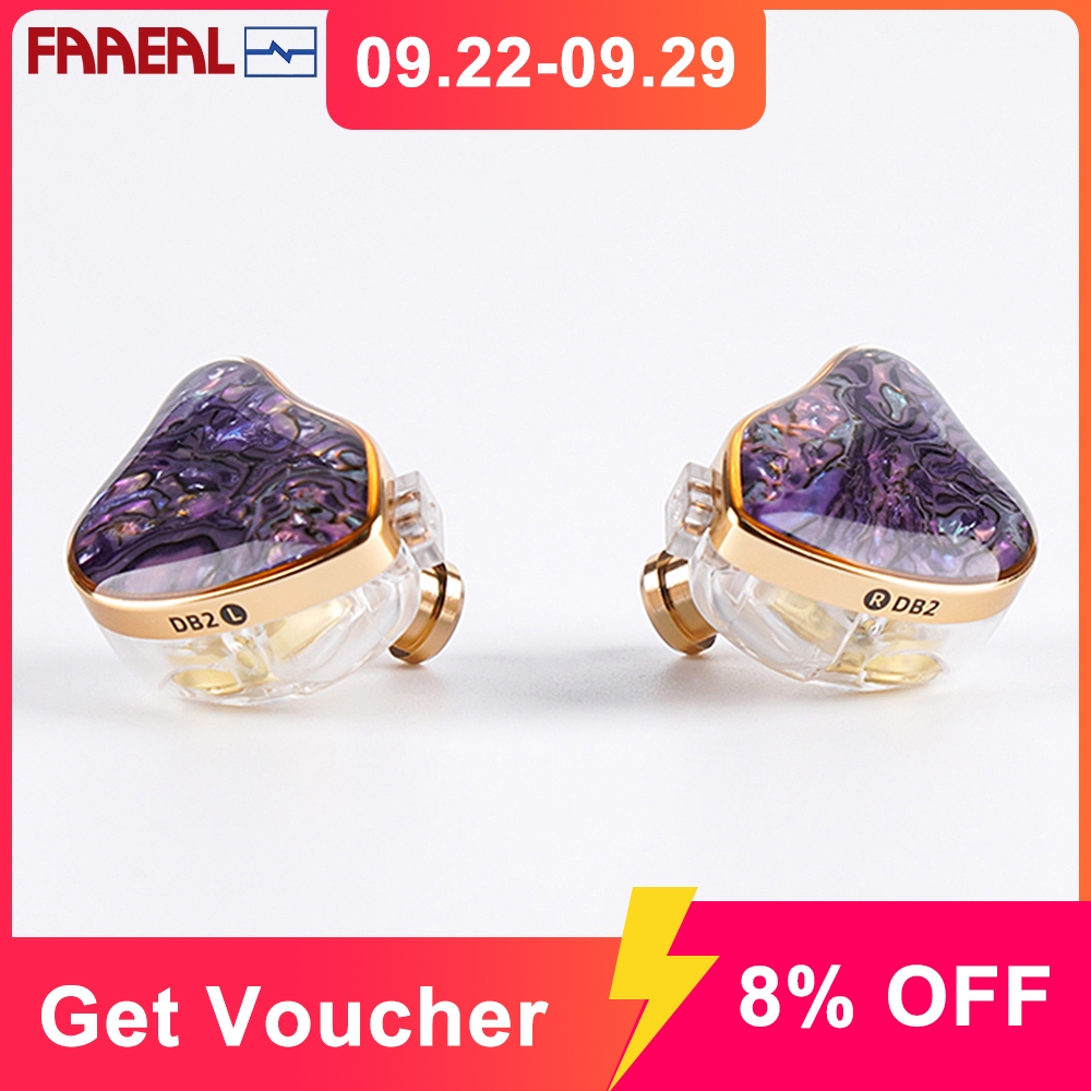 FAAEAL NICEHCK DB2 Hybrid Headset 10mm Dynamic +BA Dual Driver Earphone ...