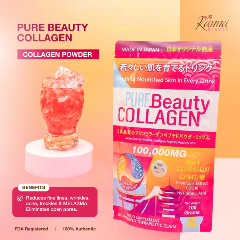 PURE BEAUTY COLLAGEN PBC POWDER with 1 SCOOPER COQ10 JAPAN COLLAGEN ...