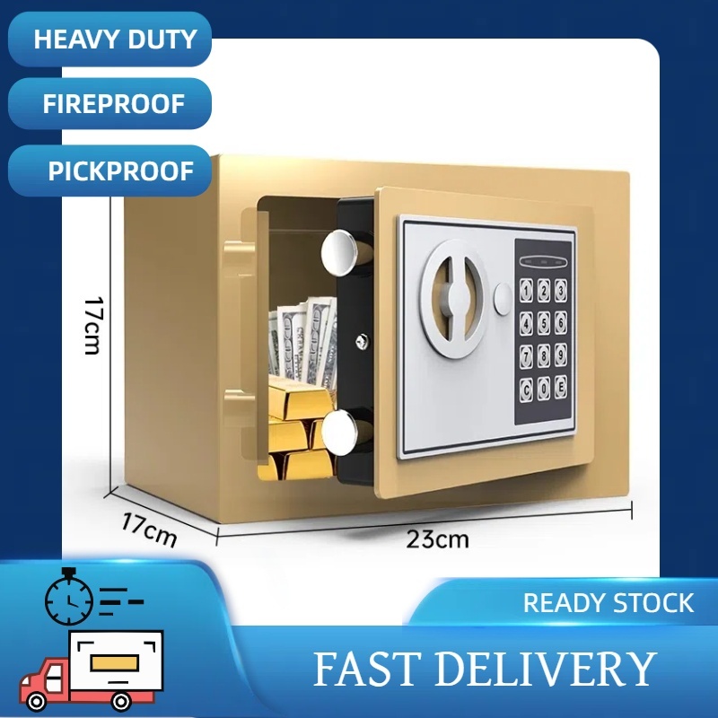 Pickproof and fireproof Digital Security Safe Box for Money Small Vault ...