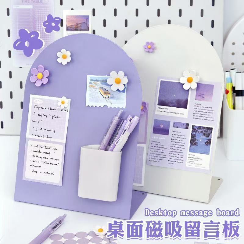 Multifunctional Magnetic Display Board Card Metal Note Board Stand ...