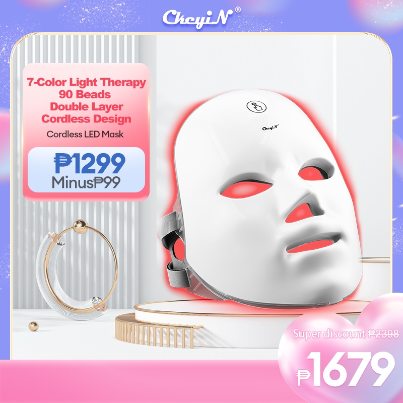 CkeyiN Led Face Mask with Red Light Therapy Mr543 | Shopee Philippines