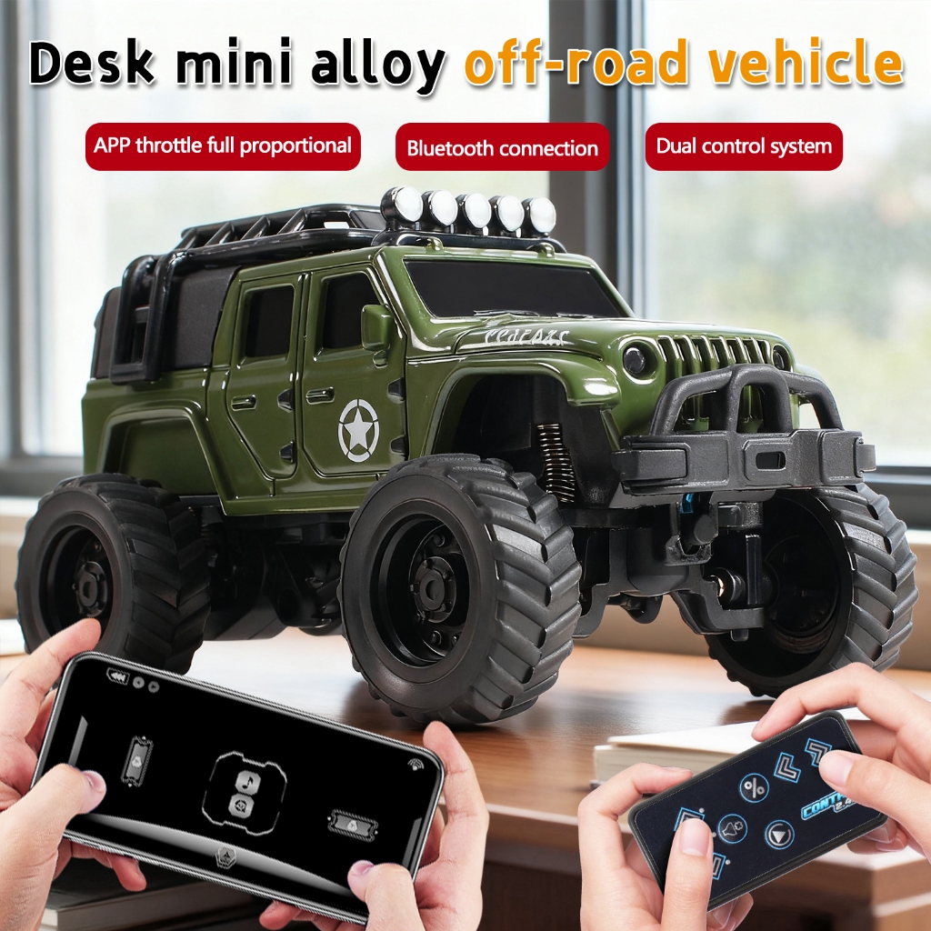 KOShobby 1/64 2.4G Mini RC Car Alloy off-road Clawler Support App ...