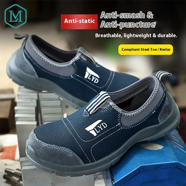 Labor insurance shoes, anti-smashing, anti-stab, anti-static, one-step ...