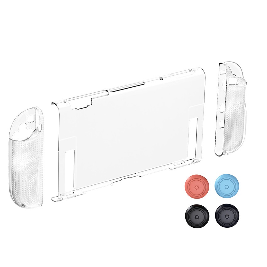 TPU Diamond Pattern Split Protective Case + Rocker Caps Game Console ...