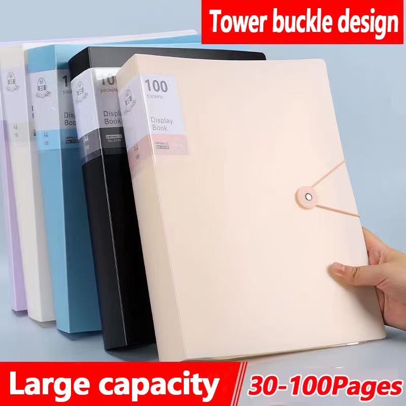 Clear Book Long A4 File Organizer Folder Long Clear File Folder ...
