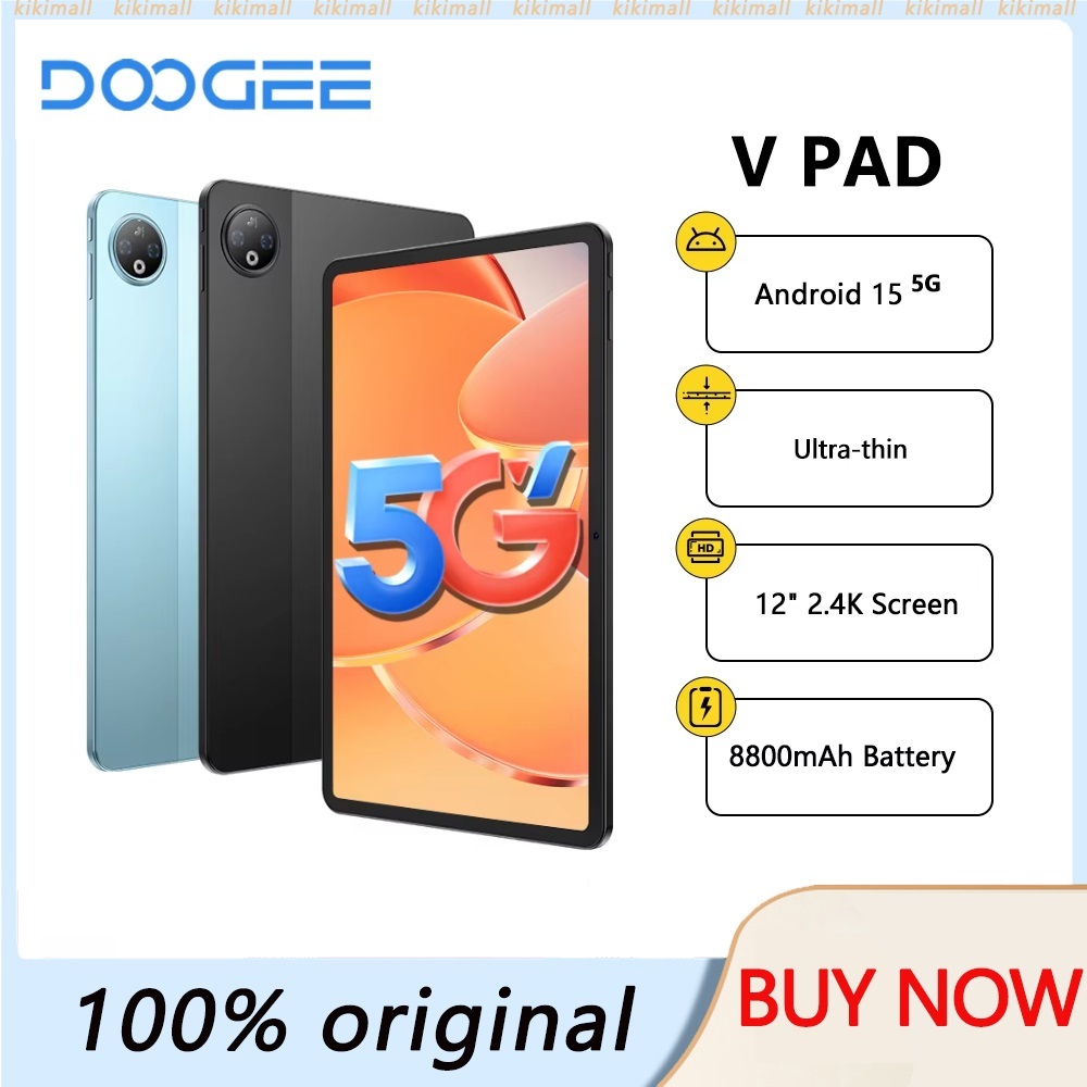 DOOGEE V Pad 5G Tablet PC Android 15 Quad Speakers 12'' 2.4k Display 7 ...