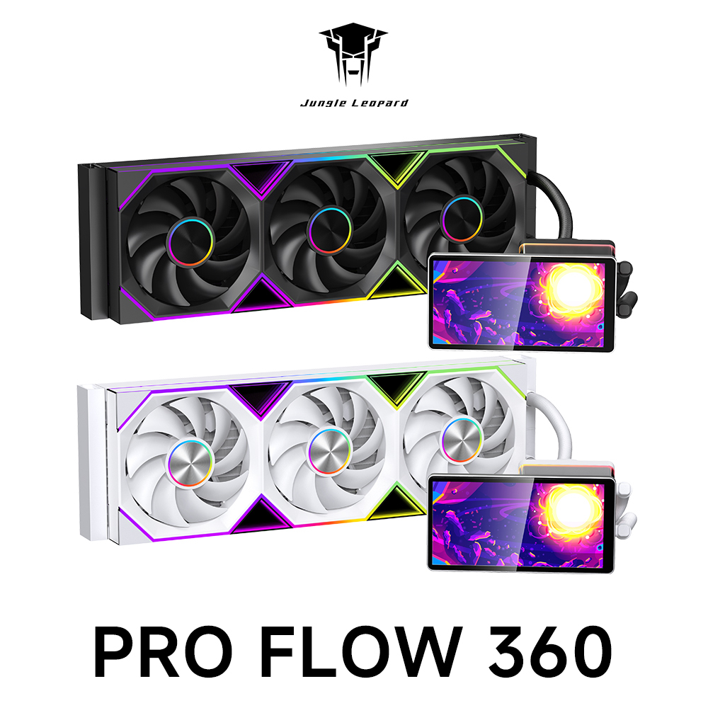 Jungle Leopard Pro Flow 360 CPU Aio Cooler 5.5-inch LCD Screen / 360mm ...