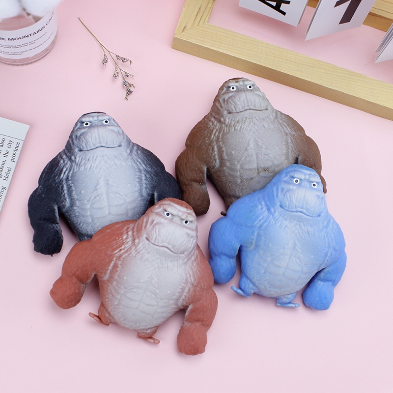 Weighted Stress Relief Gorilla - Sand-Filled Squishy Toy for Anxiety ...