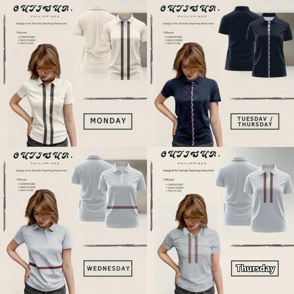 2025 New Deped Teacher Uniforms Tuesday & Thursday Men's and Women's ...