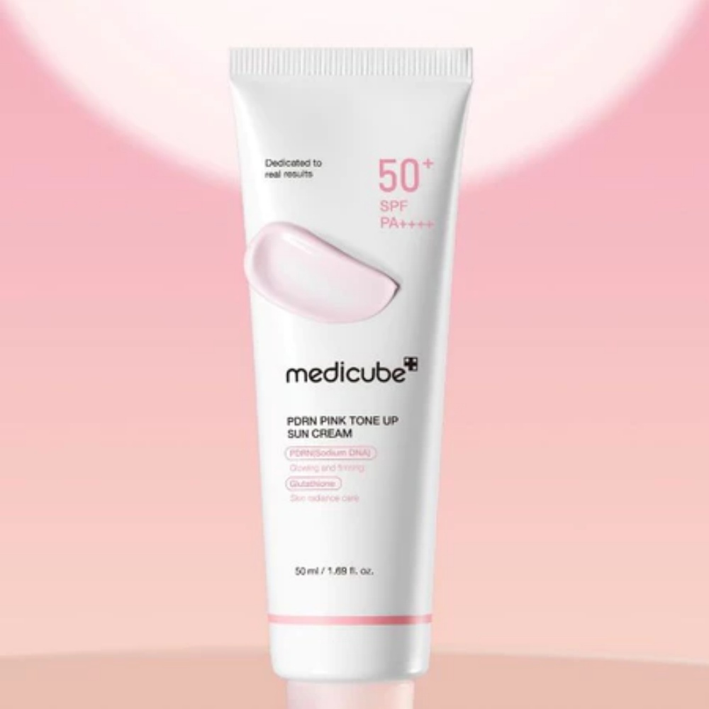 medicube PDRN Pink Tone Up Sun Cream 50ml | Light | Daily Sunscreen ...