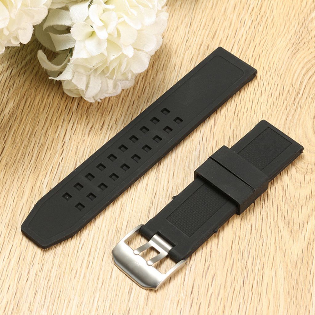RUBBER WATCH BAND STRAP replace FOR 23MM LUMINOX EVO 3050 / 3950 NAVY ...