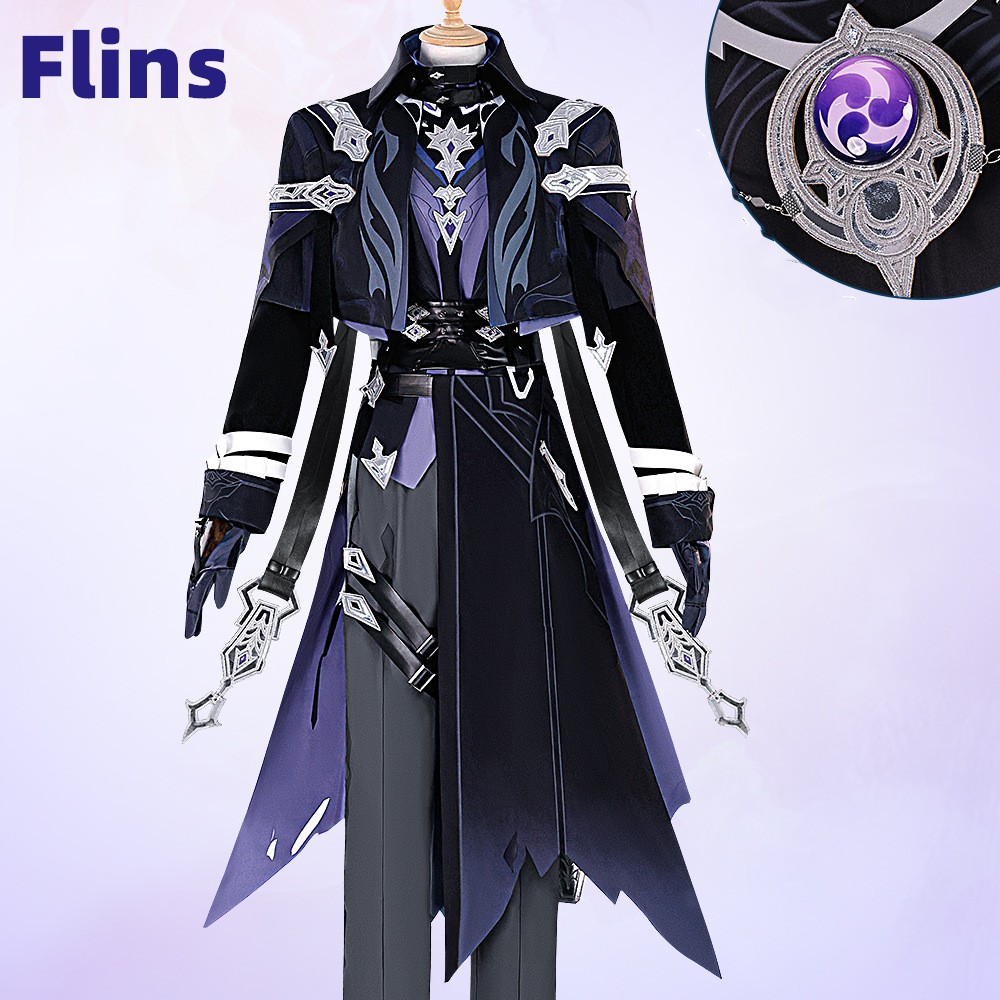 【WUDU】Genshin Impact Flins Cosplay Costume Shadowy Lights Kyryll ...