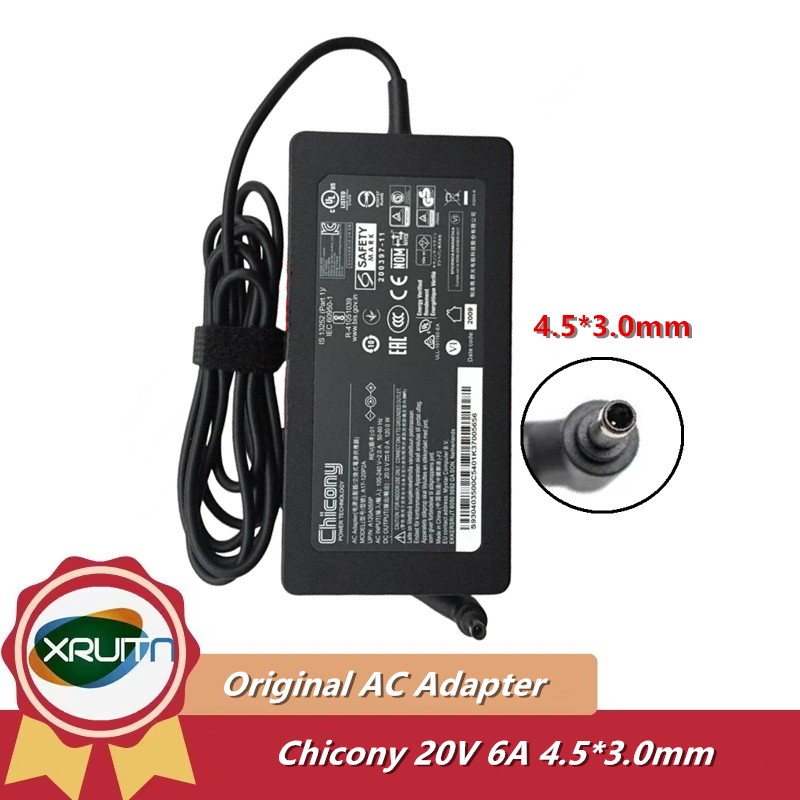 Genuine Chicony A17-120P2A AC Adapter 20V 6A A12A055P Charger for MSI GF63 THIN 10SC 11SC 11UC ...
