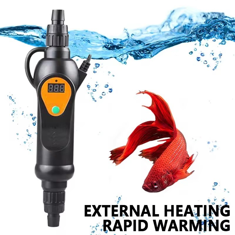 500W External Aquarium Heater Rod In-Line Fish Tank External Heating ...