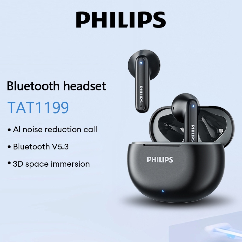 PHILIPS TAT1199 True Wireless Bluetooth Earphones 3D space immersion ...