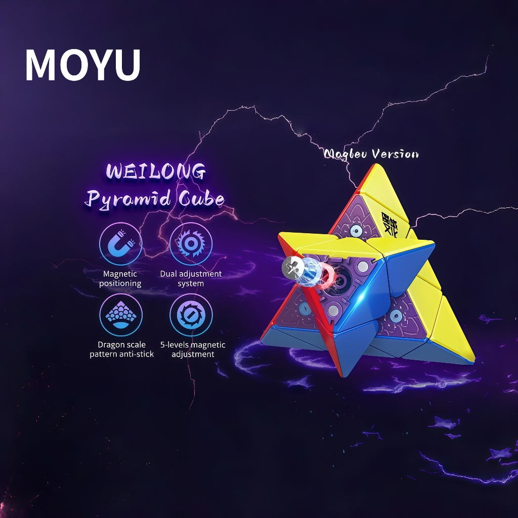 Moyu Rs Magnetic Pyramid Magic Speed Cube Moyu Rs Maglev Professional ...