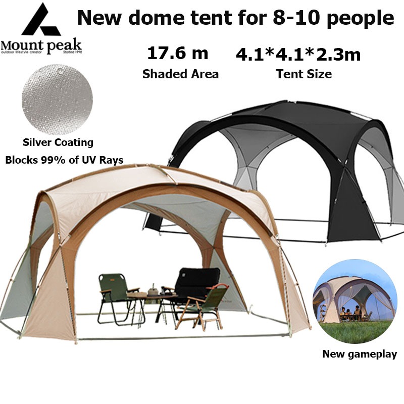 Mount peak 6-10人 Dome type canopy tent multi-person Oversized Sunshade ...