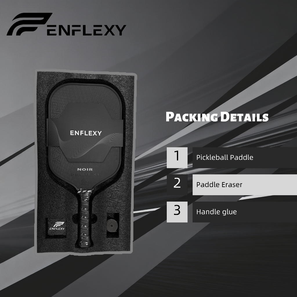 USAPA certified Noir prime x1 Enflexy pickleball paddle with Truefoam ...