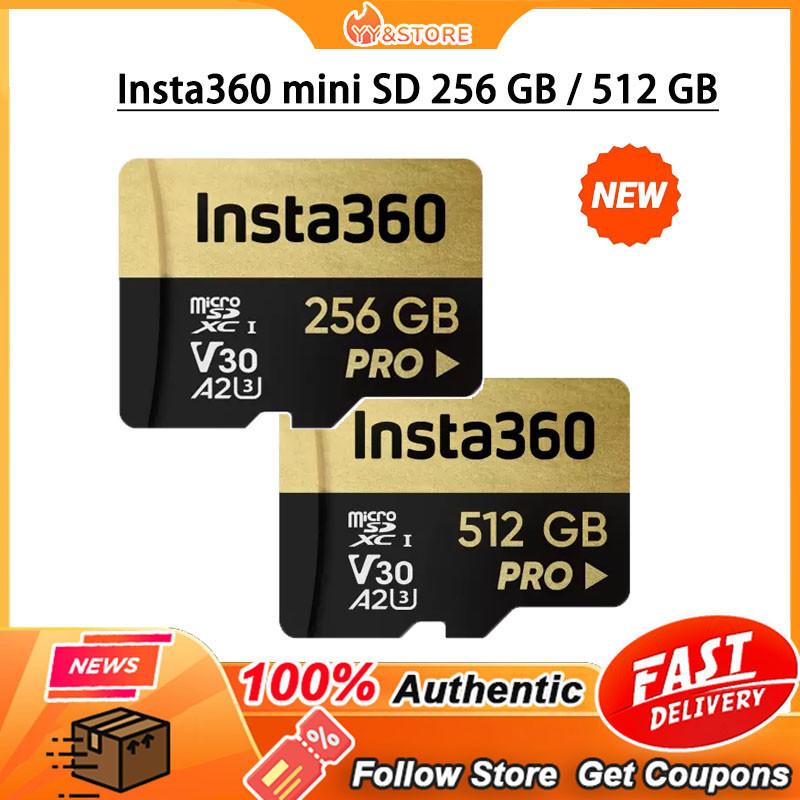 【Original】Insta360 mini SD 256 GB / 512 GB memory card, read and write ...