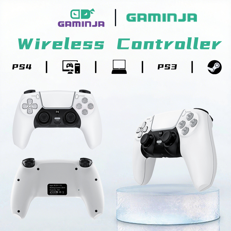 PS4 Game Controller, Six Axis Continuous Firing PS4 Wireless Bluetooth ...