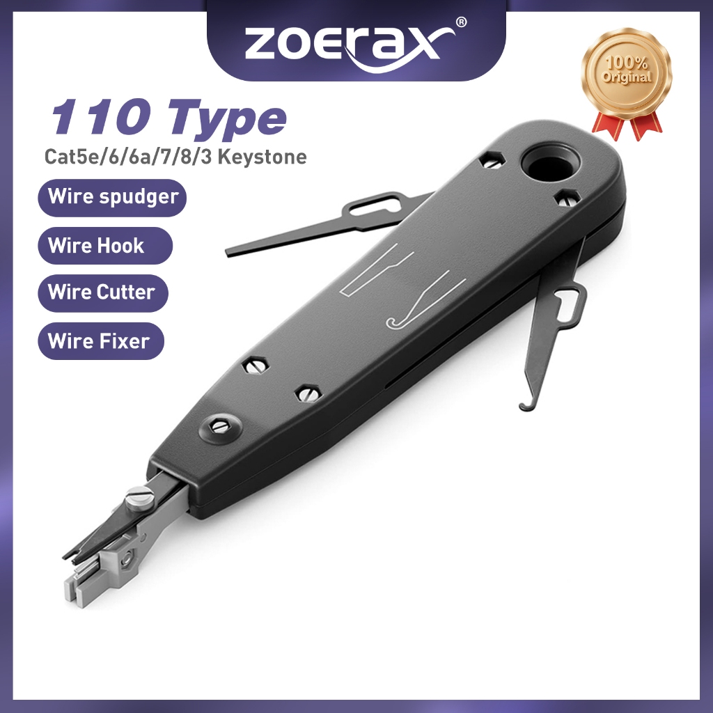 ZoeRax Punch Down Tool, Multifunction Krone Type IDC/Network Wire Cat5 ...