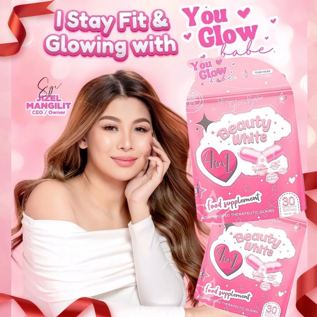YOU GLOW BABE BEAUTY WHITE 4in1 GLUTATHIONE COLLAGEN CAPSULES | YOU ...