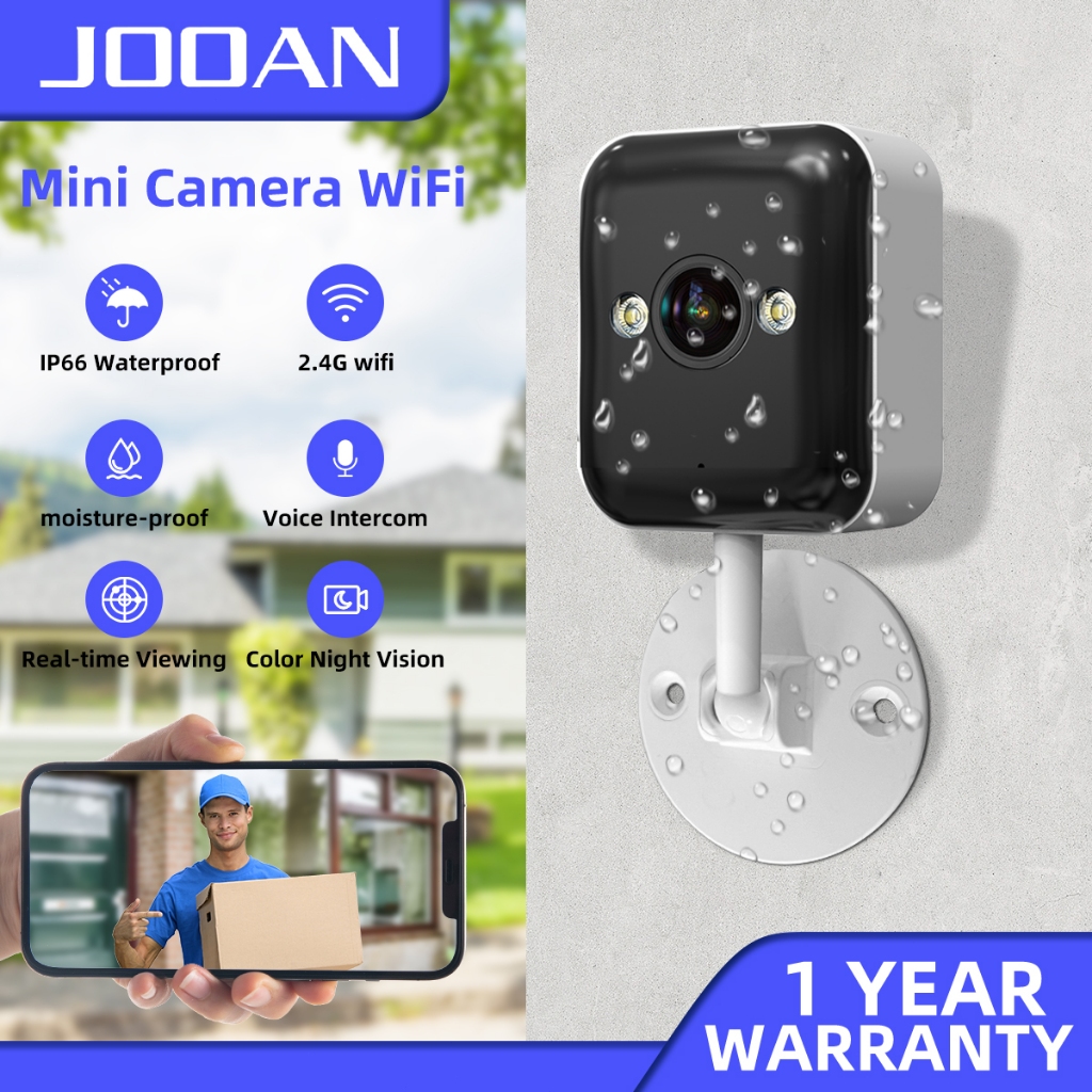 JOOAN CCTV Camera WiFi Connection Phone 1080P HD Waterproof HD Night 2 ...