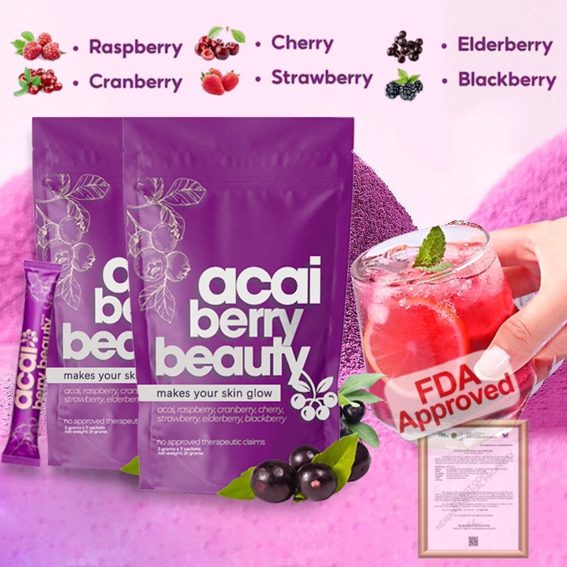 【HOT!!!】 Acai Berry Strawberry 100% Natural Organic Juice Beverage 7 in ...