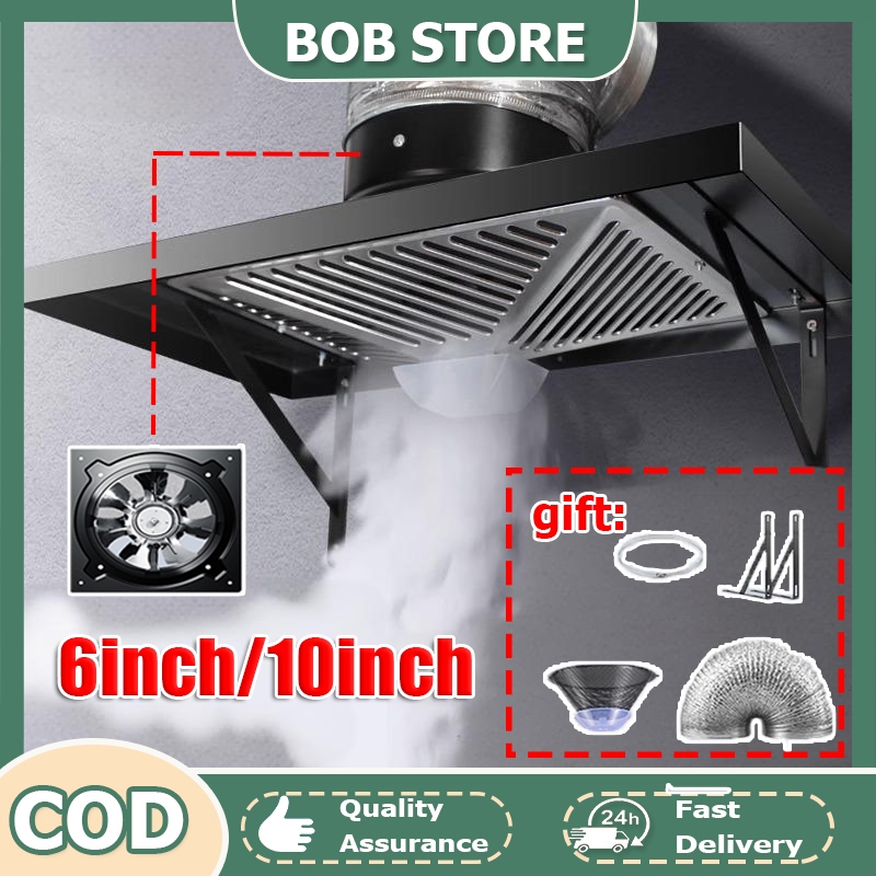 Kitchen Range Hood with Hose Large Suction Smoke Exhaust Fan Exhaust ...