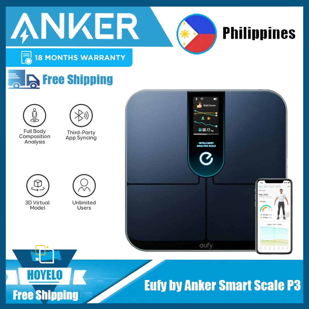 Eufy by Anker Smart Scale P3，Bathroom digital weight scale，Professional ...