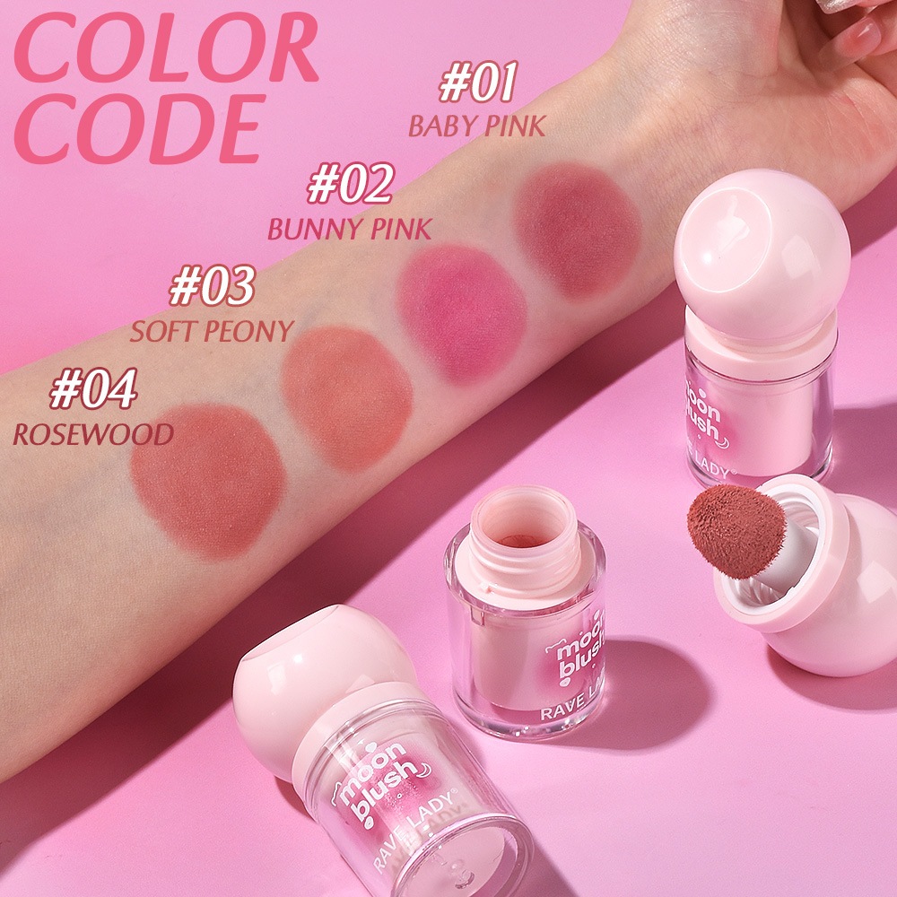 RAVE LADY Soft Liquid Blush Long-lasting colour payoff Multi-purpose ...