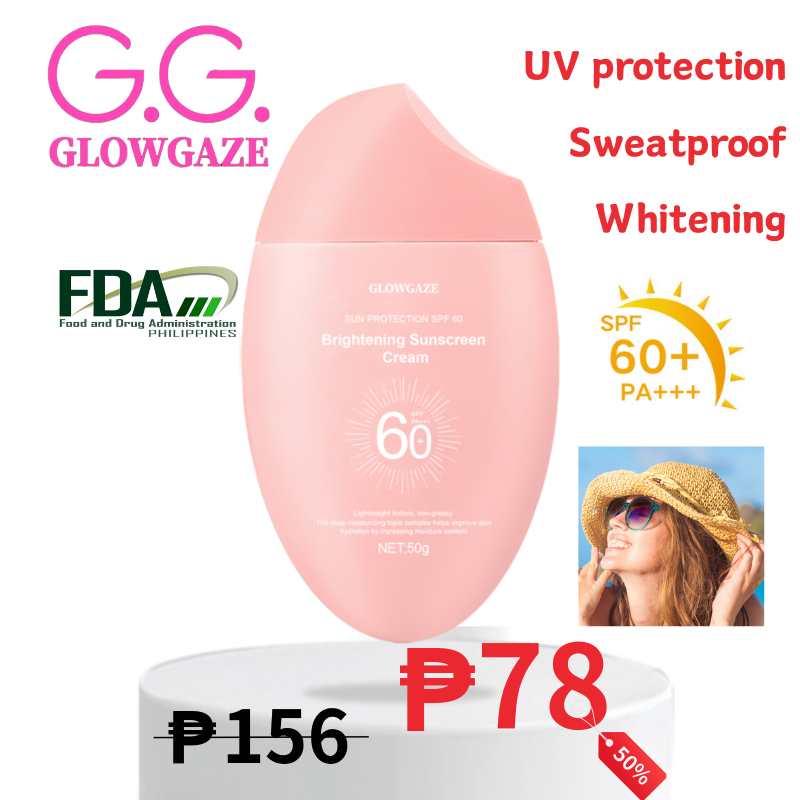GLOWGAZE Premium Brightening Sunscreen (50ml) Spf50 PA++++ No Whitecast ...