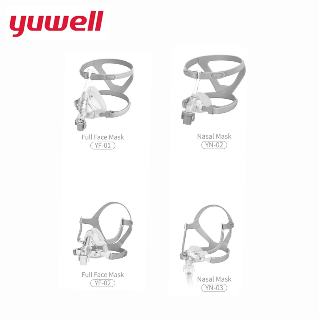 Yuwell CPAP Masks (YF-02,YN-02,YN-03,YF-01) Full Face & Nasal Pillow ...