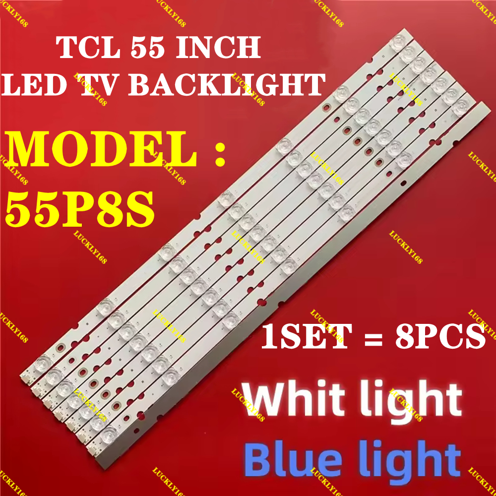 NEW 8 PCS 55P8S TCL 55 INCH LED TV BACKLIGHT ( LAMP TV ) 55" LED ...