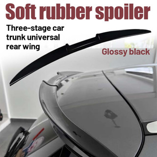 Three-Stage DIY Car Trunk Spoiler Wing Set 3-Piece Kit Made Of Soft ...