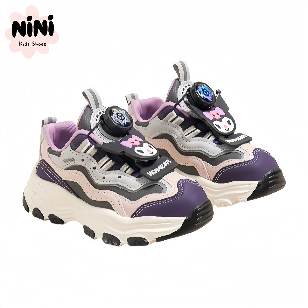 NINI Girls Kuromi Sneakers Cartoon Rubber Shoes For Kids Girls Fashion ...