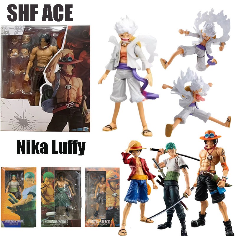 SHF ONE PIECE Monkey D. Luffy SHF Gear 5 Zoro Ace Articulado Anime ...