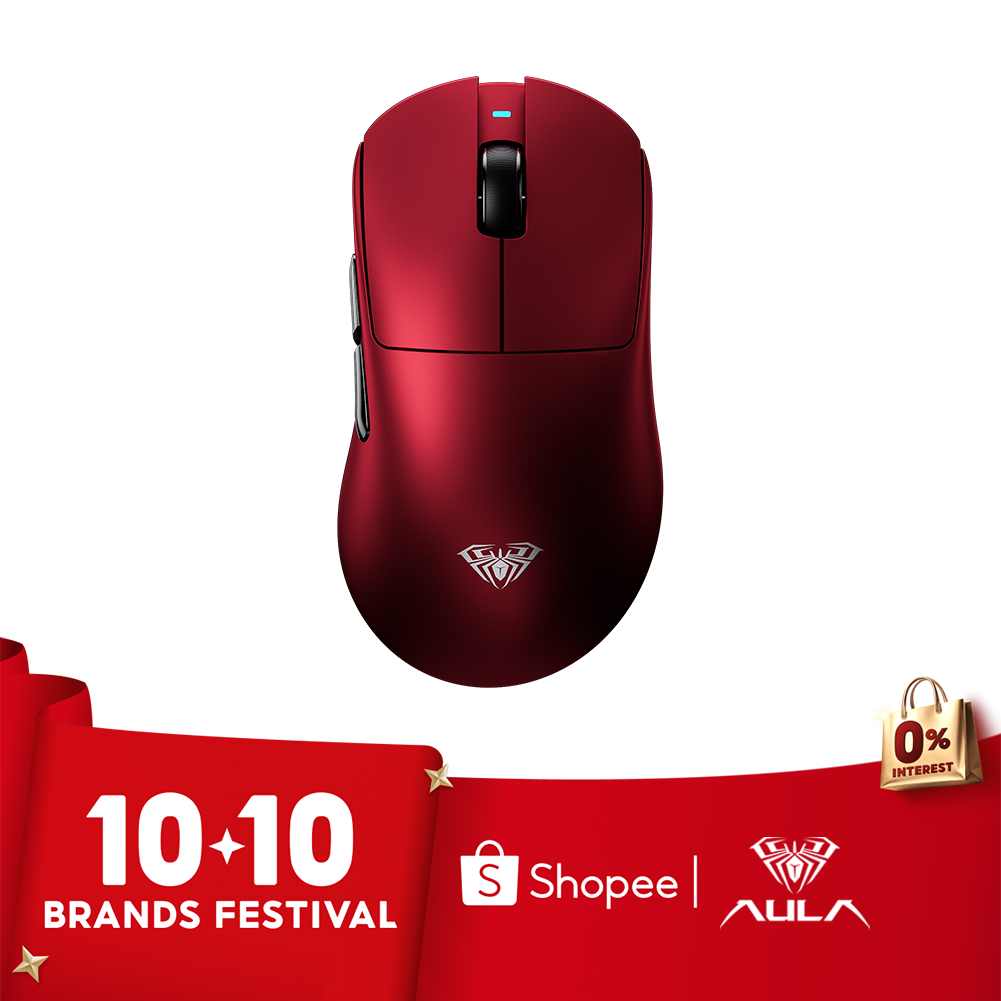 AULA SC900 Wireless Mouse Lightweight Esports Tri-Mode 6-level DPI ...