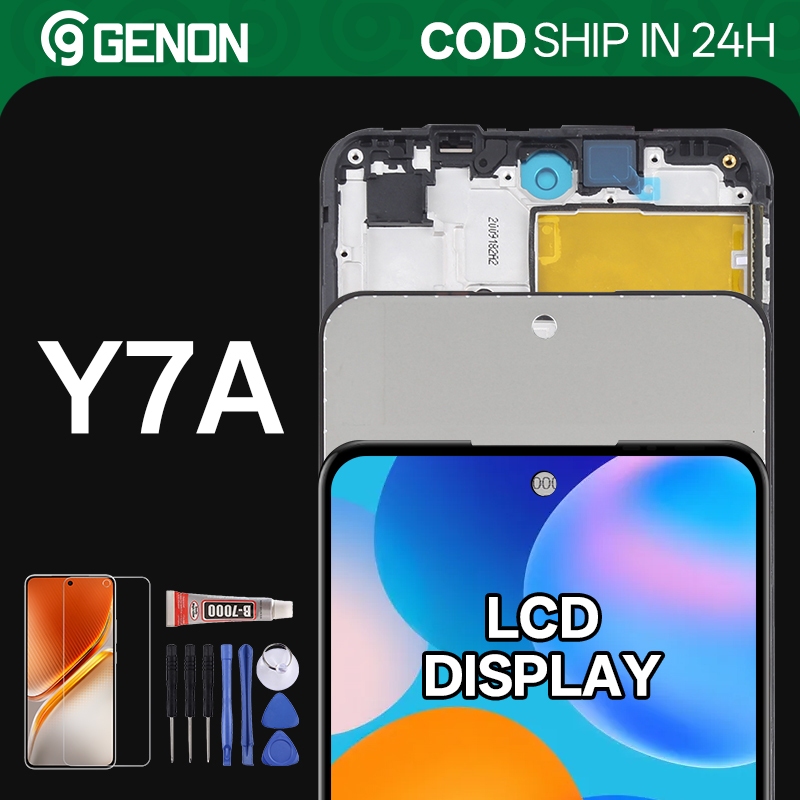 Genon IPS LCD for Huawei Y7A LCD Display Touch Screen with Frame ...